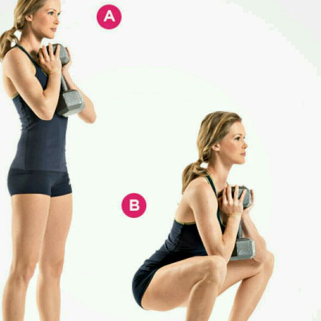 Goblet Squat By Kitty K Exercise How to Skimble