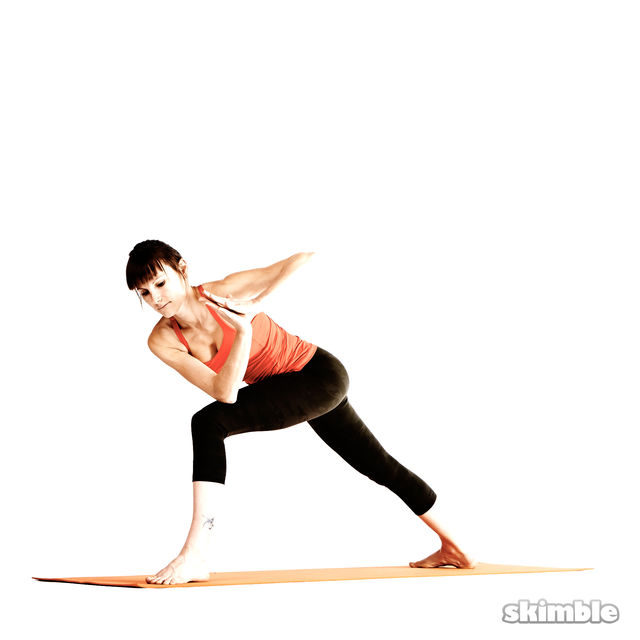 Left Revolved Side Angle - Exercise How-to - Skimble