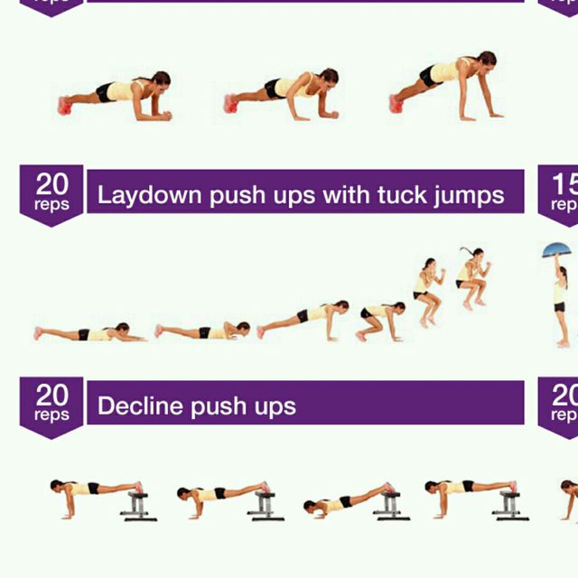 Push Up With Tuck Jump by Gracie D. - Exercise How-to - Skimble