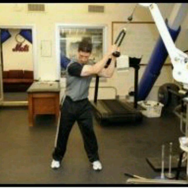 Woodchopper Pushdowns - Exercise How-to - Workout Trainer by Skimble