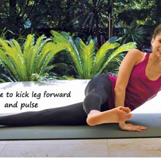 Lying Leg Kicks - Exercise How-to - Workout Trainer by Skimble