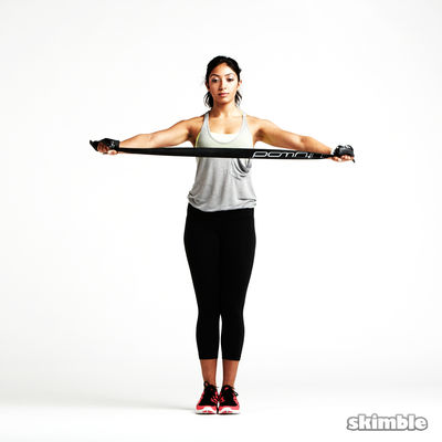 Prone Snow Angels - Exercise How-to - Workout Trainer by Skimble