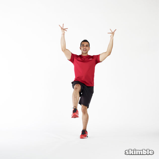 Hopping Hand Twists - Exercise How-to - Skimble Workout Trainer