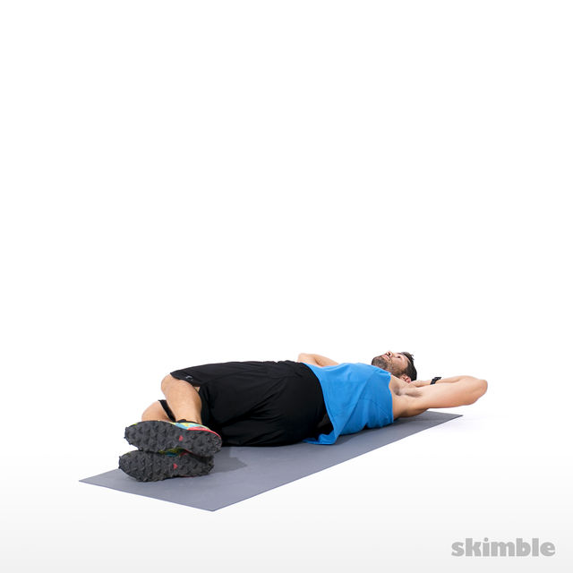 Alternating Side Crunches - Exercise How-to - Workout Trainer by Skimble