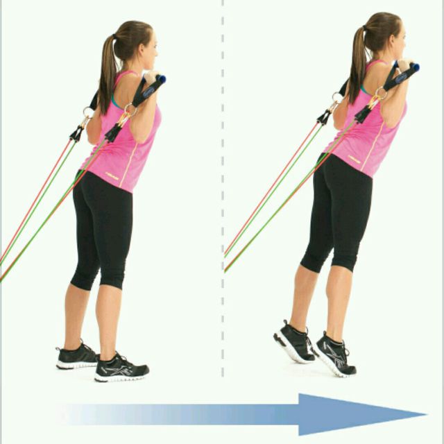 Standing Calf Raise With Bands by Dane Mc - Exercise How-to - Skimble