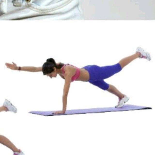 Diagonal Plank Right Leg Left Arm - Exercise How-to - Workout Trainer ...