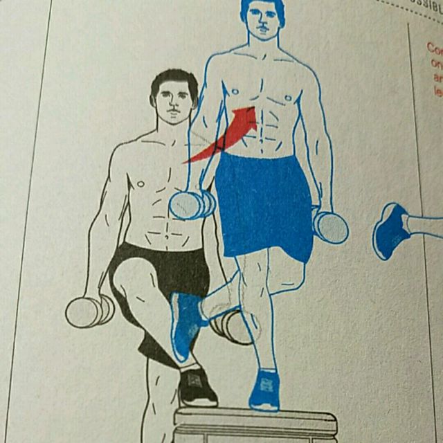 Cross Over Step Up by Allen Dunnick - Exercise How-to - Skimble