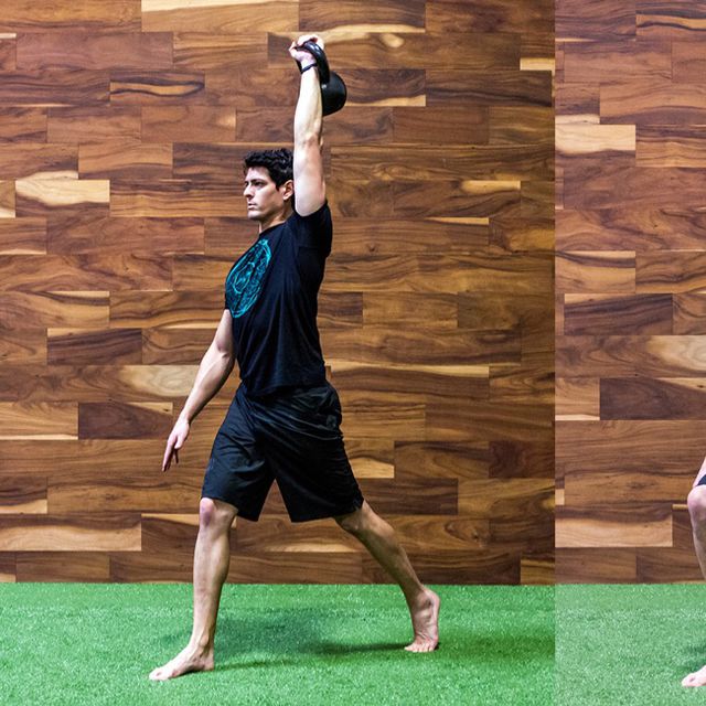 Barbell Overhead Walking Lunge L by Philipp Haindl - Exercise How-to ...