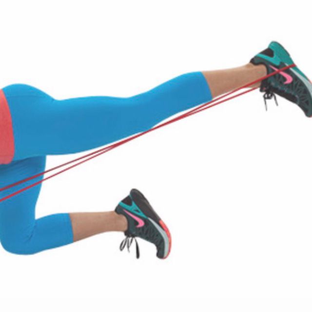 Left Kickback With Resistance Band by Michelle Hannen - Exercise How-to ...