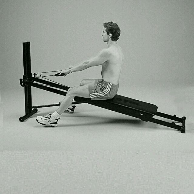 TGS Seated High Pull - Exercise How-to - Workout Trainer by Skimble