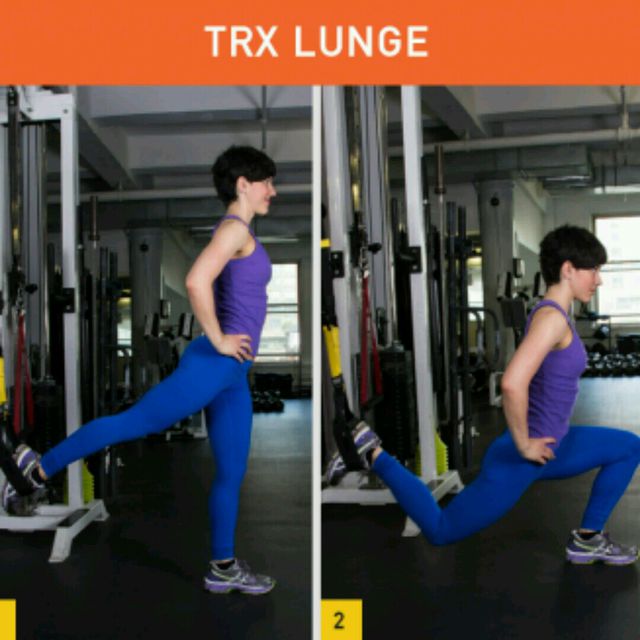 Trx Lungess por Michelle Oliveira - Ejercicio Cómo hacerlo - Skimble