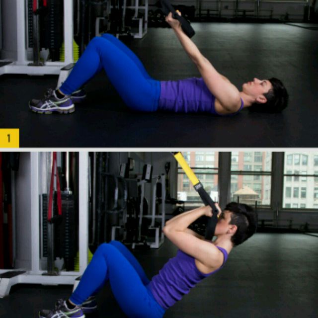 Trx Crunch And Curl by Michelle Oliveira - Exercise How-to - Skimble