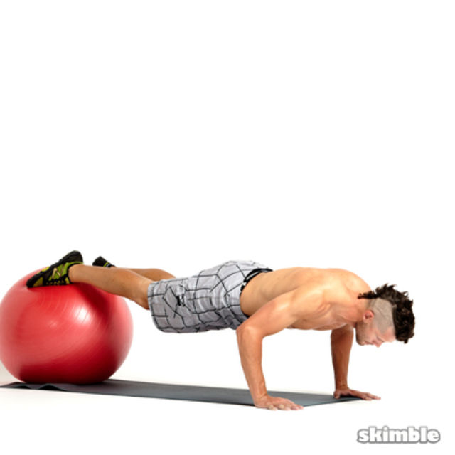 Ball Push-Ups - Exercise How-to - Workout Trainer by Skimble