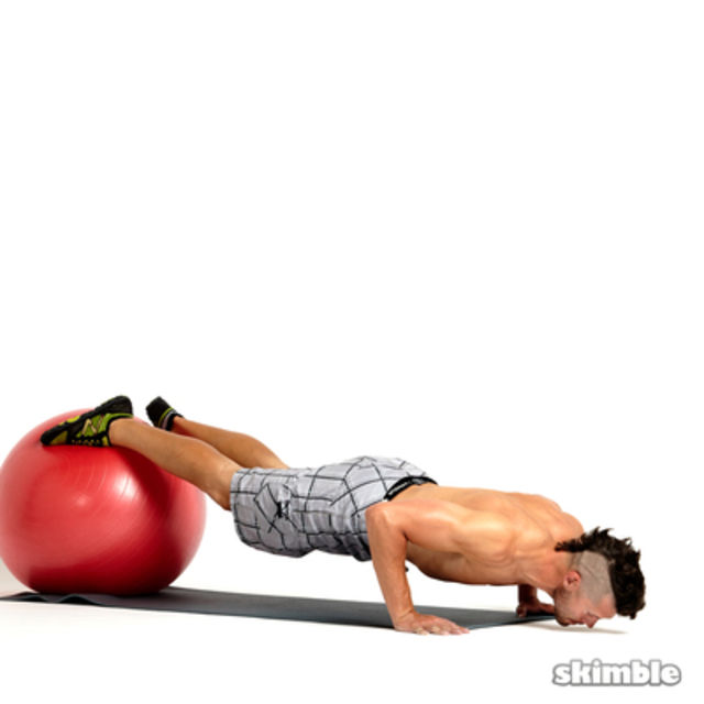 Ball Push-Ups - Exercise How-to - Skimble Workout Trainer