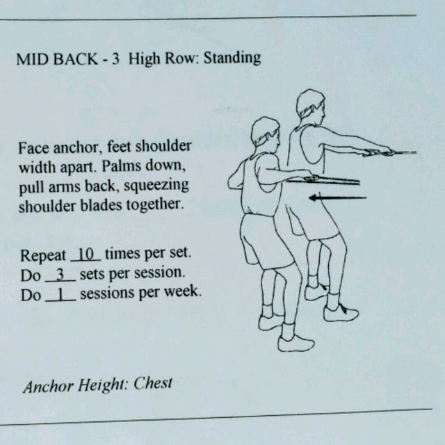 Standing High Row by Tammi R. - Exercise How-to - Skimble