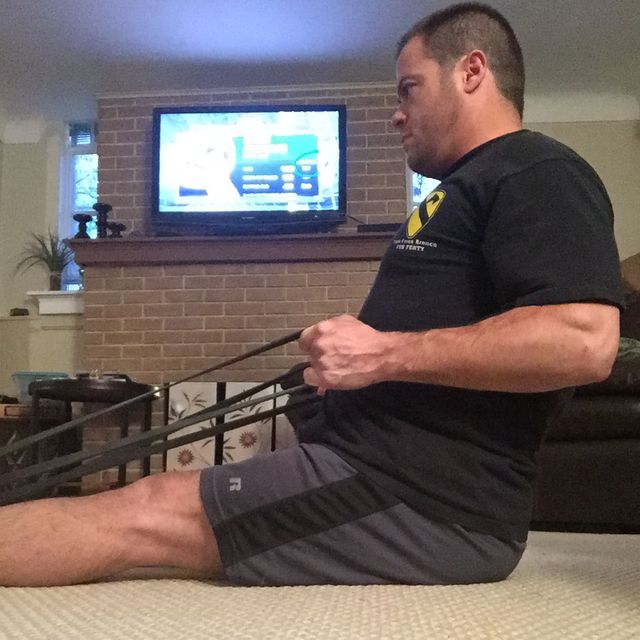 Seat Resistance Band Row by Timothy Degiuli - Exercise How-to - Skimble