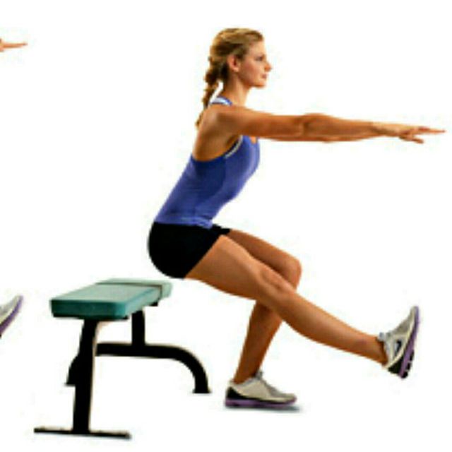 Right Leg Bench Squats by Sonia R. - Exercise How-to - Skimble
