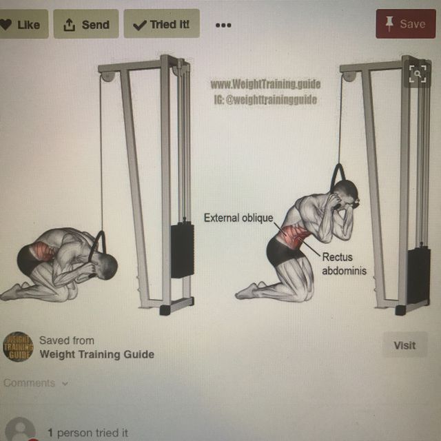 Kneeling Cable Crunch by Al B. - Exercise How-to - Skimble