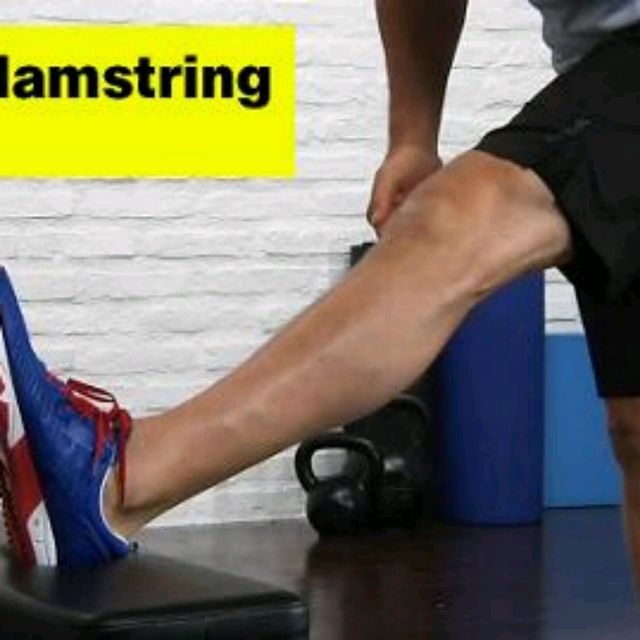 Elevated Hamstring Stretch - Exercise How-to - Workout Trainer by Skimble