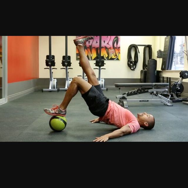 Hip Raises On Ball Right Leg by Gary Gorospe - Exercise How-to - Skimble