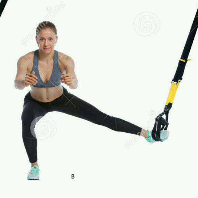 TRX Abducted lunge strech by Saeed H. - Exercise How-to - Skimble