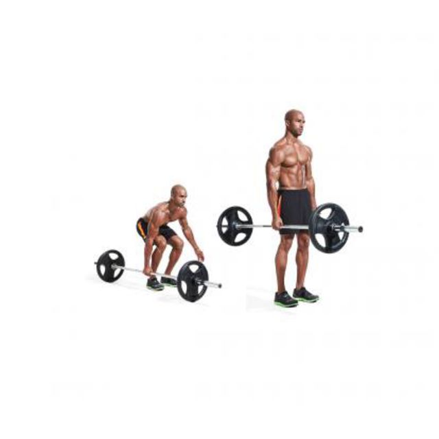 Single Arm Barbell Dead Lift por Rob D - Ejercicio Cómo hacerlo - Skimble