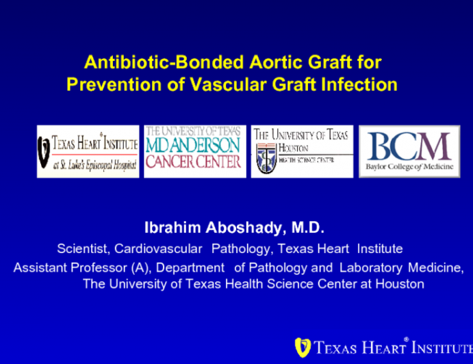 Antibiotic-Bonded Aortic Graft for Prevention of Vascular Graft ...