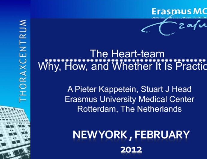 The Heart Team Approach 1: Why, How, and Whether It Is Practical ...