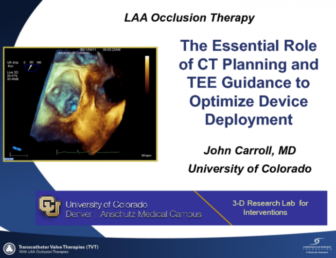The Essential Role of CT Planning and TEE Guidance to Optimize Device ...