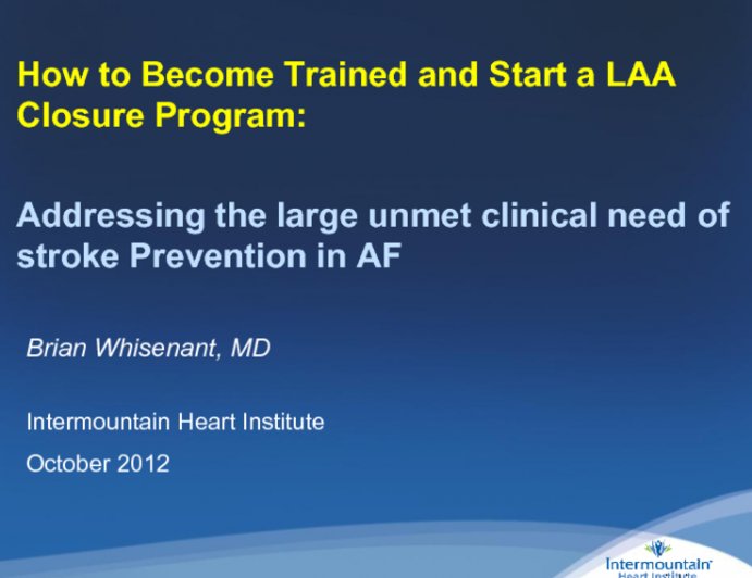 How to Become Trained and Start a LAA Closure Program | tctmd.com