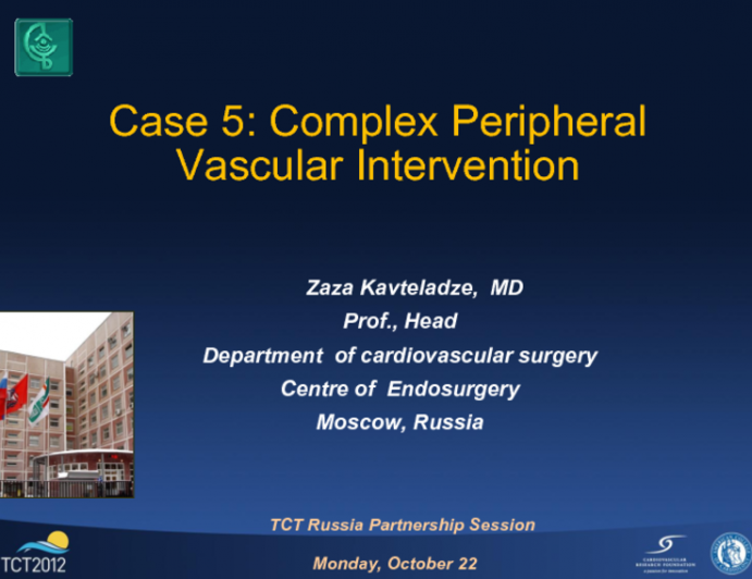 Case 5: Complex Peripheral Vascular Intervention | tctmd.com
