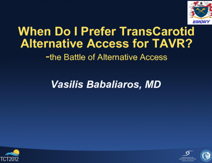 When Do I Prefer Transcarotid Alternative Access for TAVR? | tctmd.com