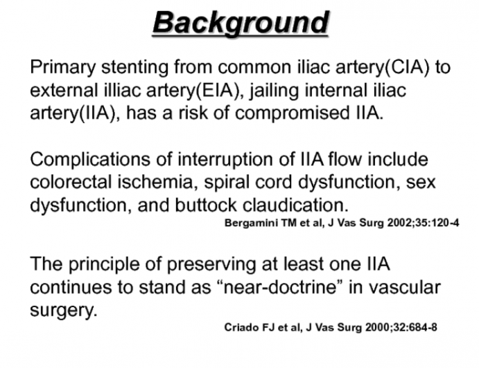 Clinical and angiographic outcome about External iliac artery(EIA ...