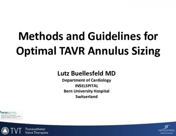 Methods and Guidelines for Optimal TAVR Annulus Sizing | tctmd.com