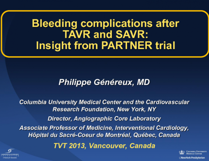 Bleeding Complications After TAVR (and SAVR): An Often Misunderstood ...