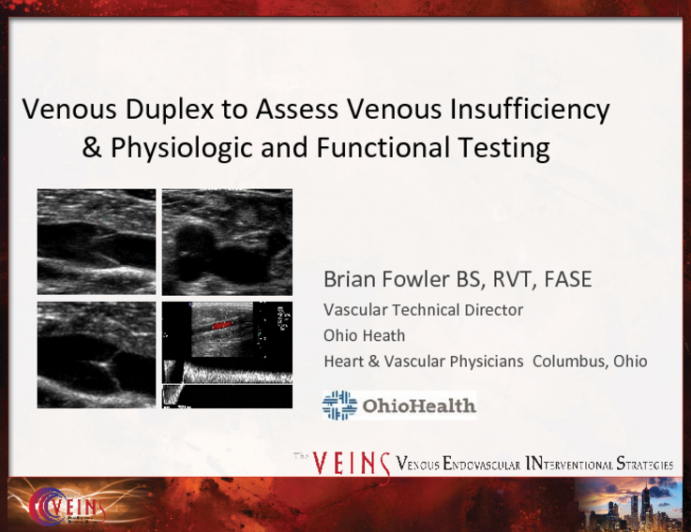 Venous Duplex to Assess Venous Insufficiency & Physiologic and ...