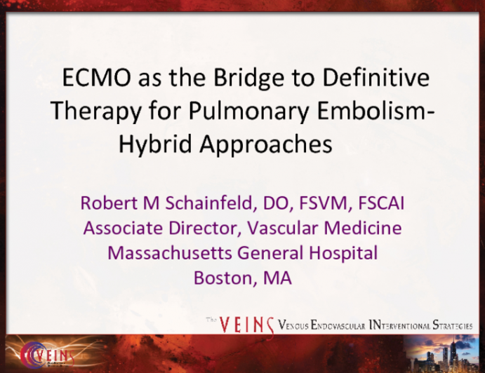 ECMO as the Bridge to Definitive Therapy for Pulmonary Embolism-Hybrid ...