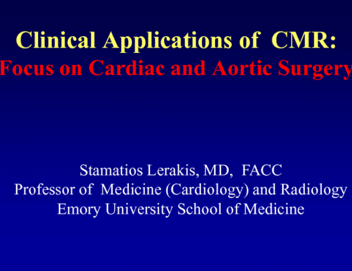 Clinical Applications of CMR | tctmd.com