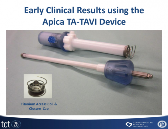 Early Clinical Results Using the Apica TA-TAVR Device | tctmd.com
