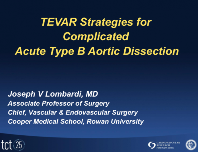 TEVAR Strategies in Acute Complicated Aortic Dissection | tctmd.com