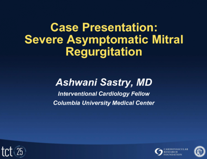 Case Presentation: Asymptomatic Severe, Primary MR | tctmd.com