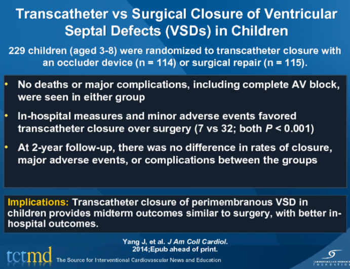Transcatheter vs Surgical Closure of Ventricular Septal Defects (VSDs ...
