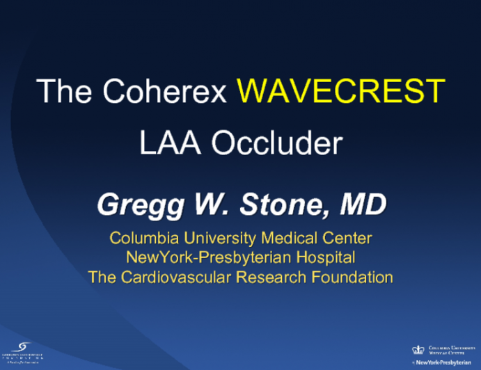 The Coherex WAVECREST: LAA Occluder | tctmd.com