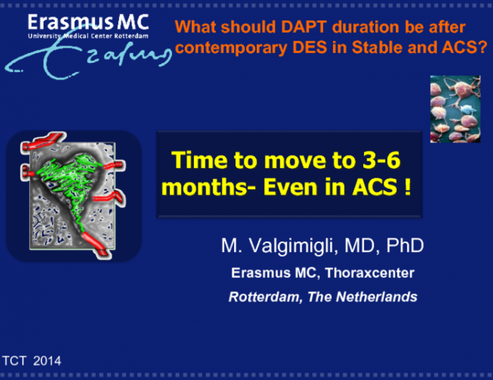 Time To Move To 3 6 Months Even In Acs Tctmd