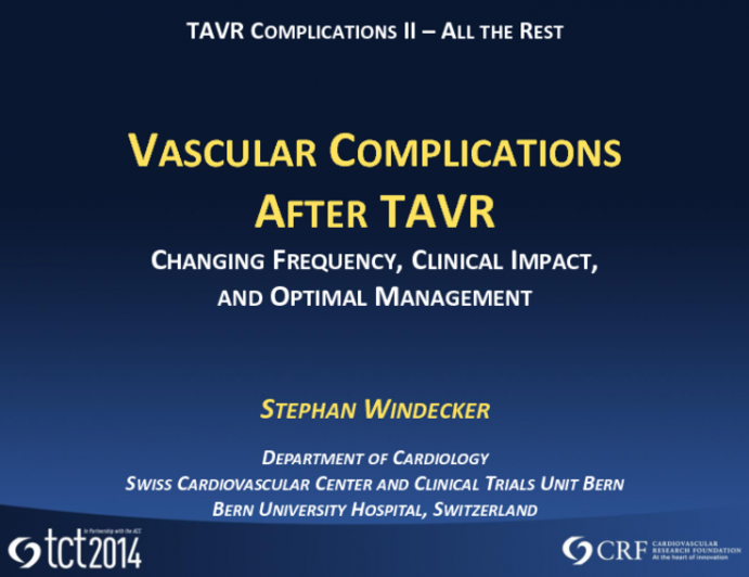 Vascular Complications After TAVR: Changing Frequency, Clinical Impact ...