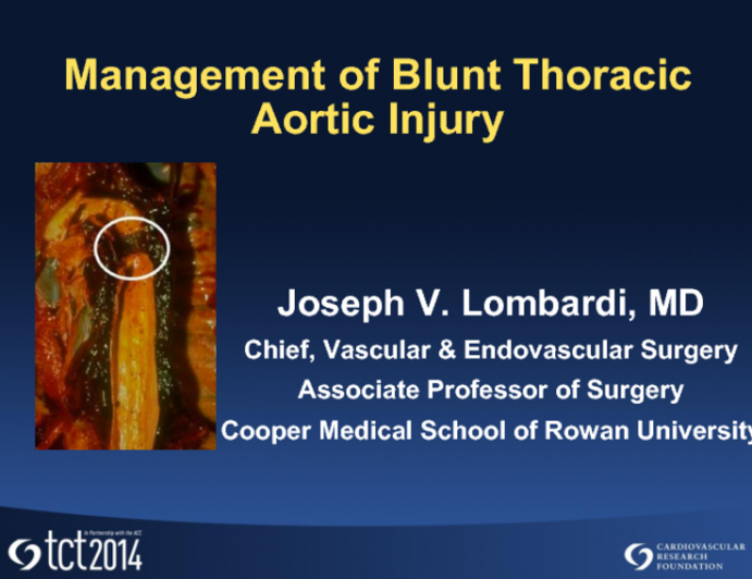 Treatment of Blunt Thoracic Aortic Injury | tctmd.com