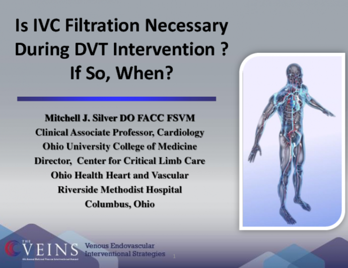 Is IVC Filtration Necessary During DVT Interventions, and if so, When ...