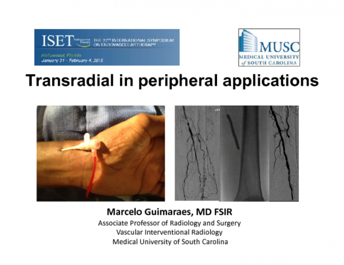Transradial in Peripheral Applications | tctmd.com