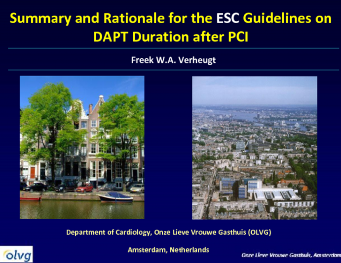 Summary And Rationale For The Esc Guidelines On Dapt Duration After Pci