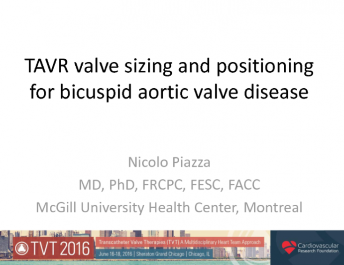 TAVR Valve Sizing and Positioning for Bicuspid Aortic Valve Disease: Is ...